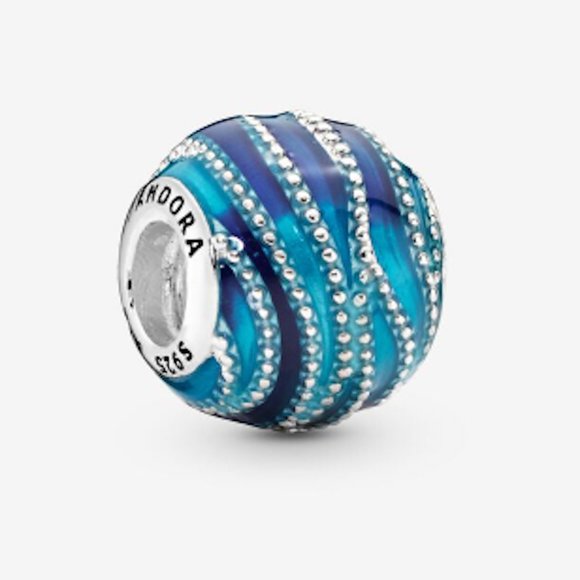 Pandora | Jewelry | Brand New Pandora Blue Wave Charm Pandora Charms ...